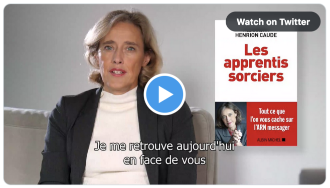 Alexandra Henrion-Caude : “Tout ce que l’on vous cache sur l’ARN messager” (VIDÉO) – Nouvelles ...