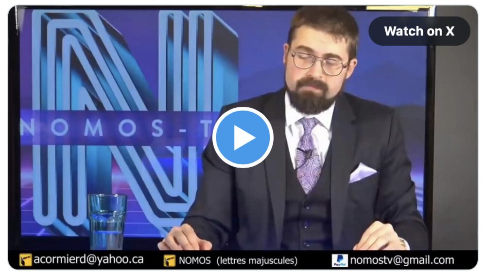 Canada : Les plus beaux coups de gueule d’Alexandre Cormier-Denis de NOMOS TV (VIDÉO ...